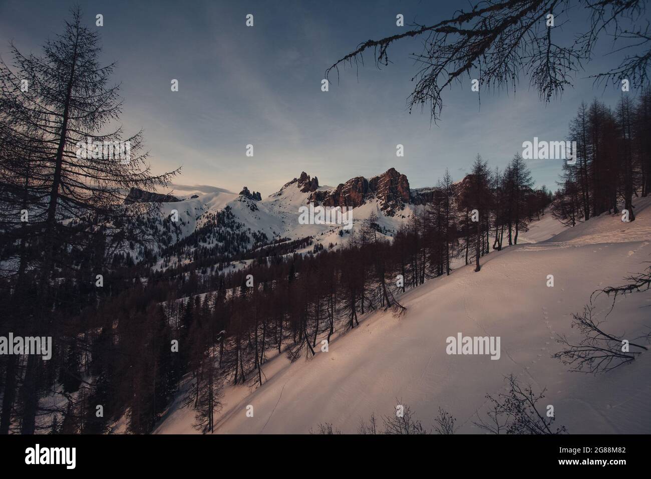 Panorama high snowy mountain ridges hi-res stock photography and images ...