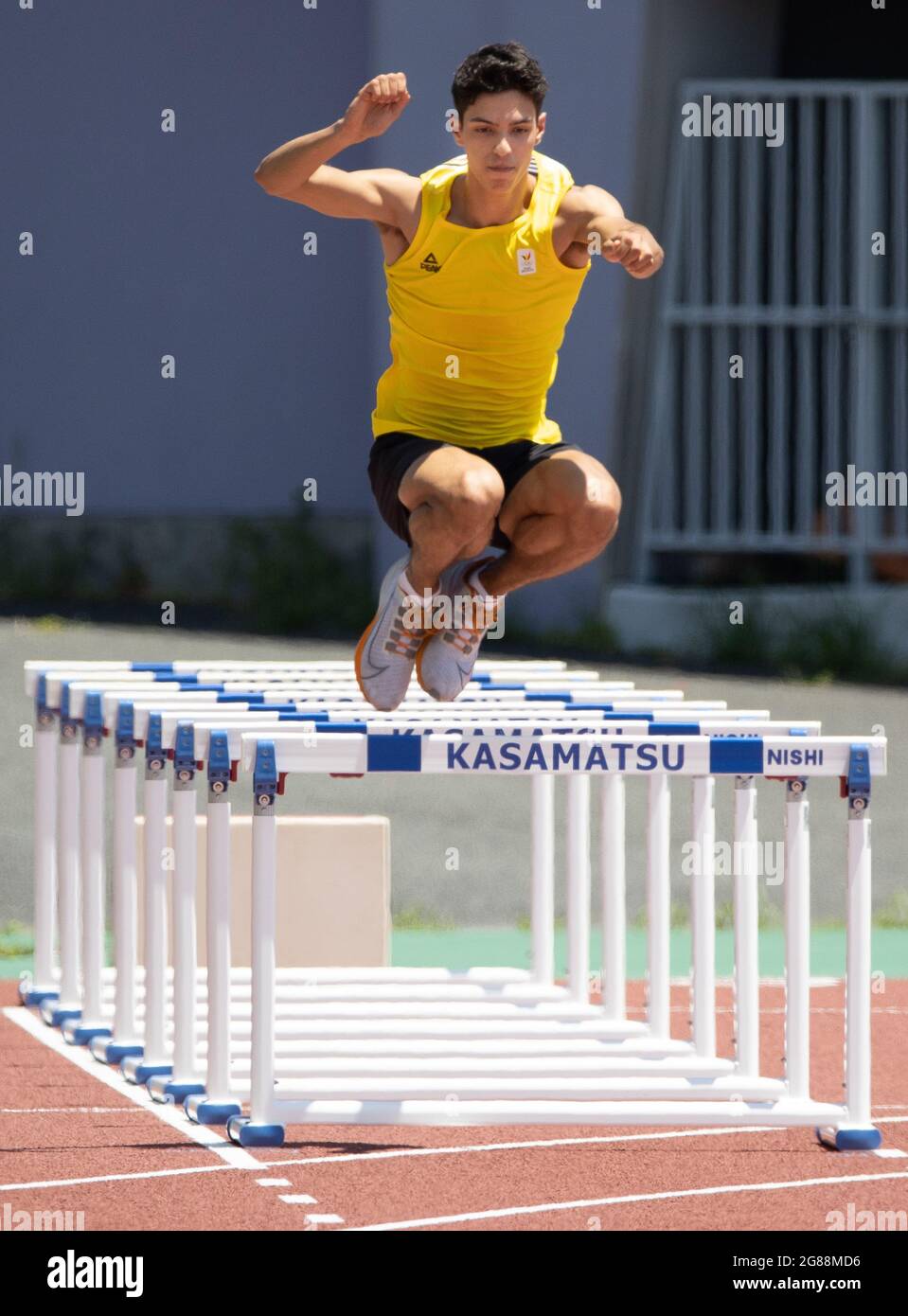 Belgian Jonathan Sacoor pictured during a training session in ...