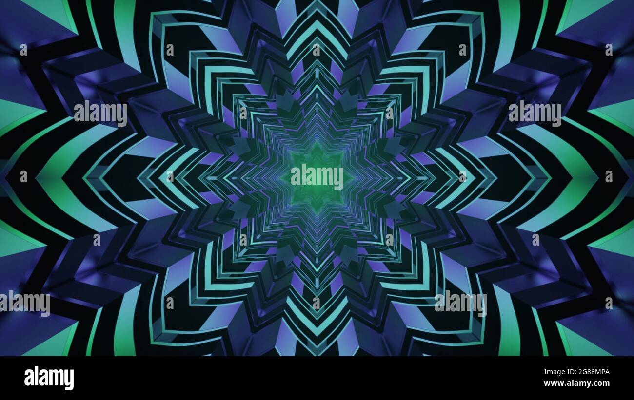 Vivid colorful abstract art visual background with repetitive star ...