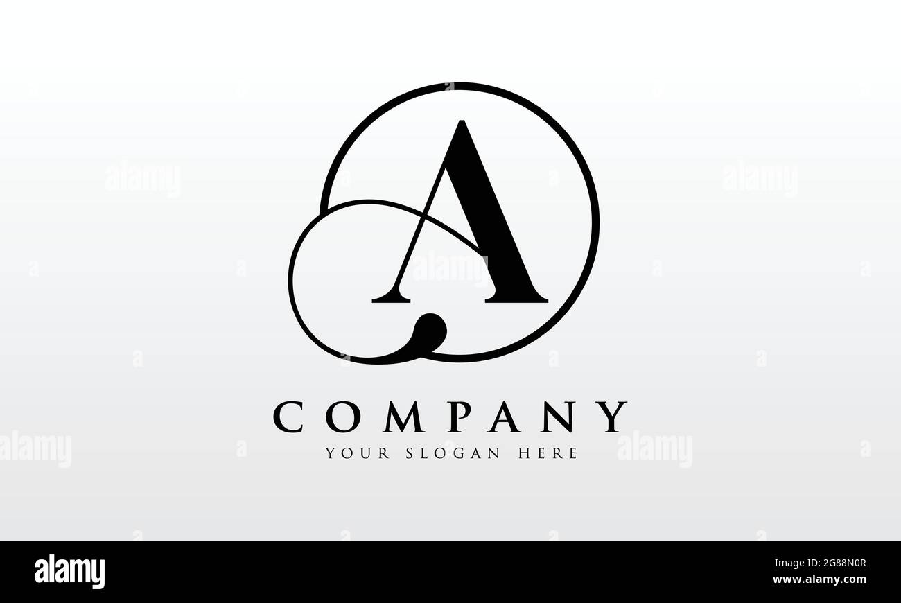 Initial text logo Stock Vector Images - Alamy