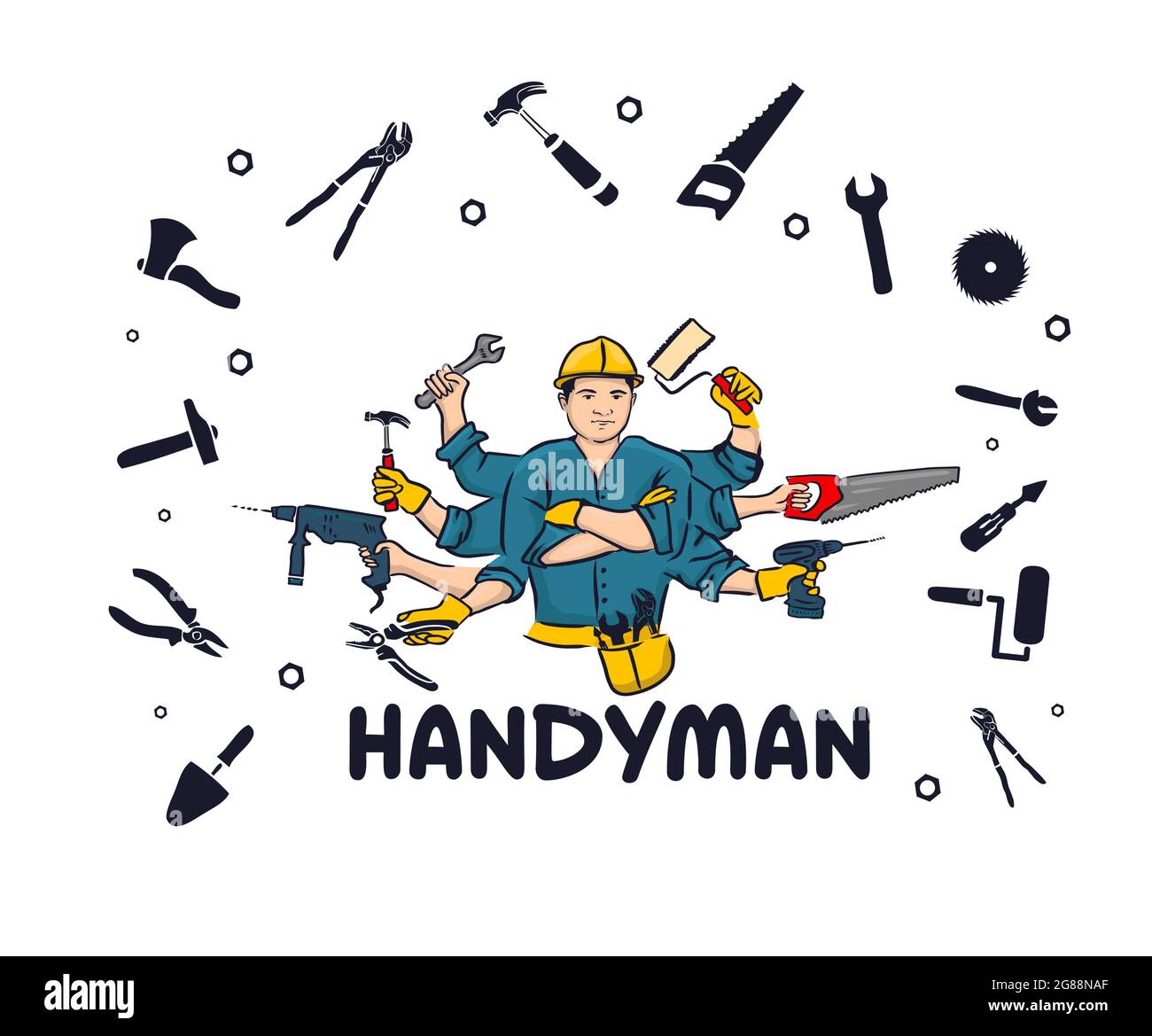 Handyman Logo Tools