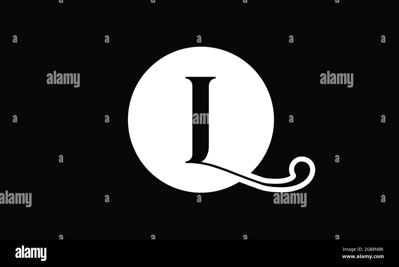 Initial L letter Black Color with White Background Logo Design vector ...