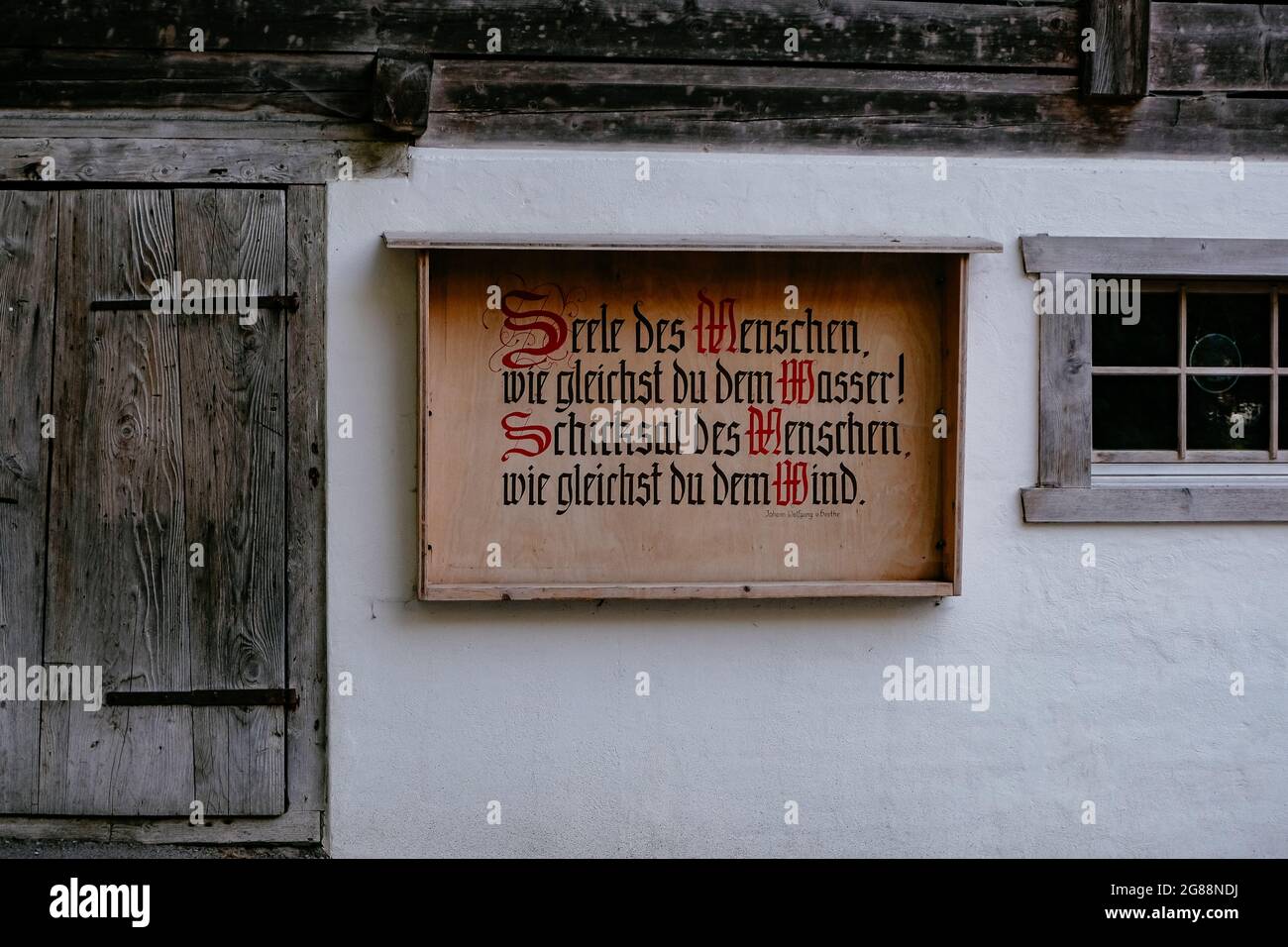 Old Medieval Sign in a Traditional House - Small Rural and Picturesque ...