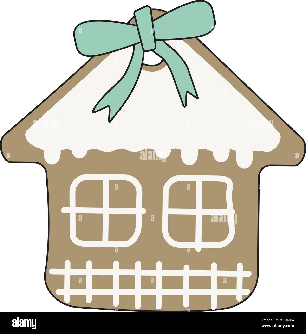 Gingerbread house winter holiday Stock Vector Images - Alamy