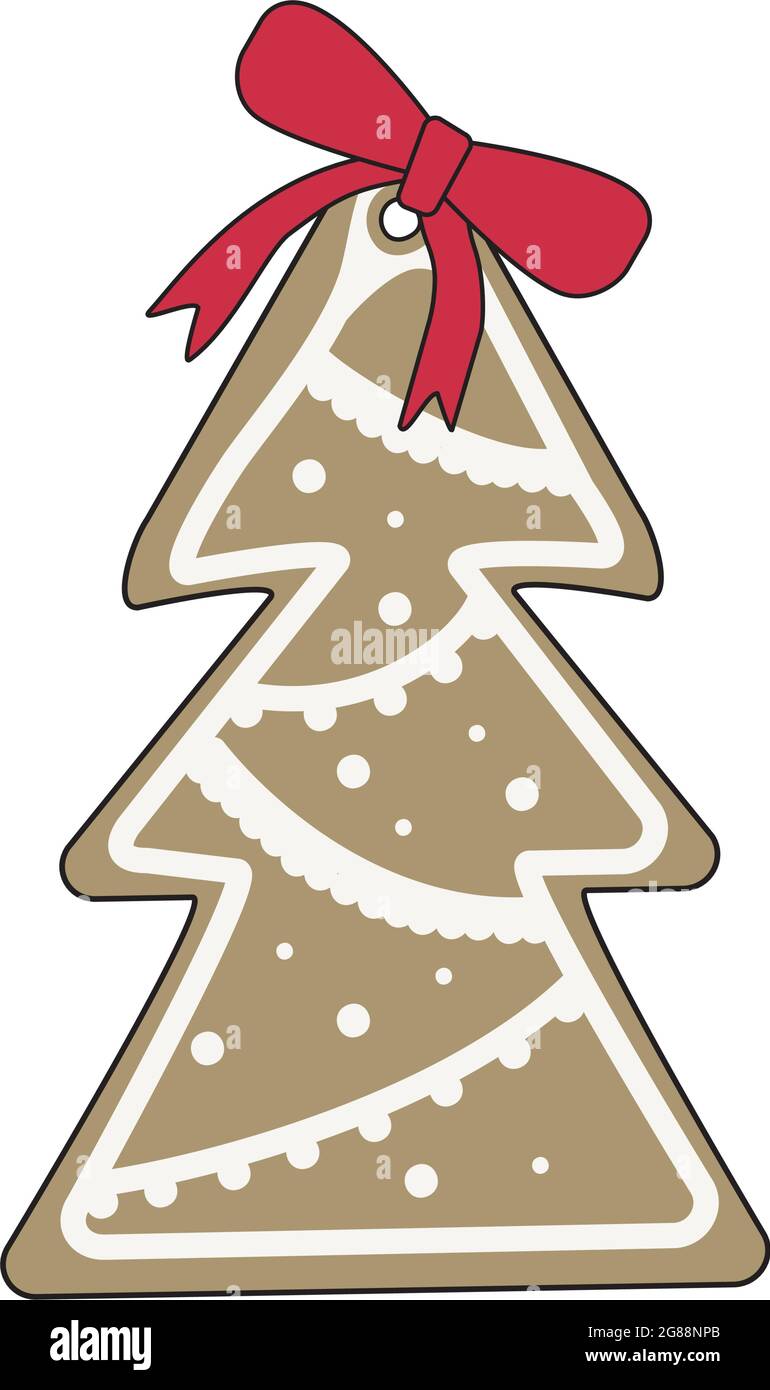 Gingerbread dessert cartoon merry Cut Out Stock Images & Pictures - Alamy