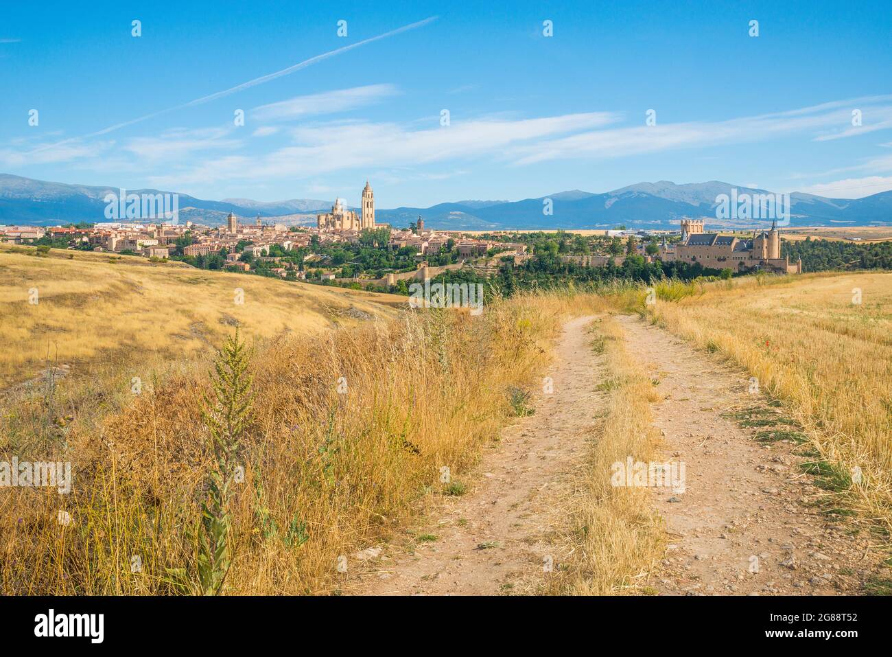 Overview from Zamarramala. Segovia, Spain Stock Photo - Alamy