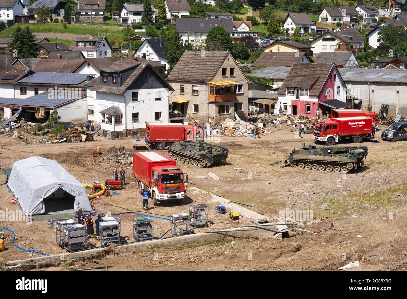 Schuld, Germany. 18th July, 2021. In the small village of Schuld in the ...