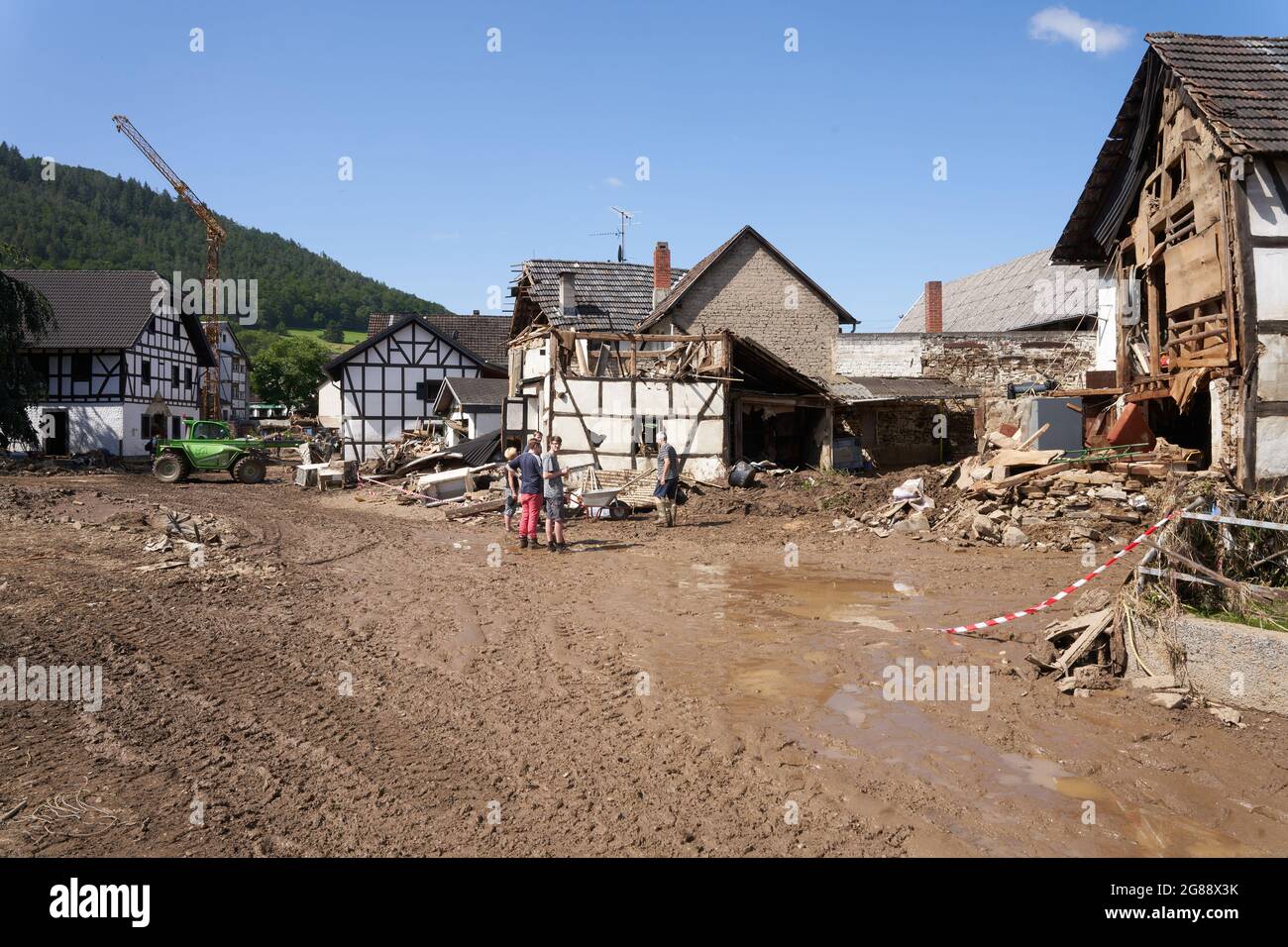 Schuld, Germany. 18th July, 2021. In the small village of Schuld in the ...