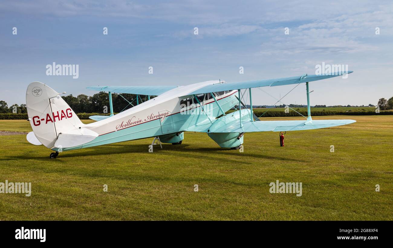 Old Warden, UK - 4th August 2019: Vintage aircraft De Haviland DH89a ...
