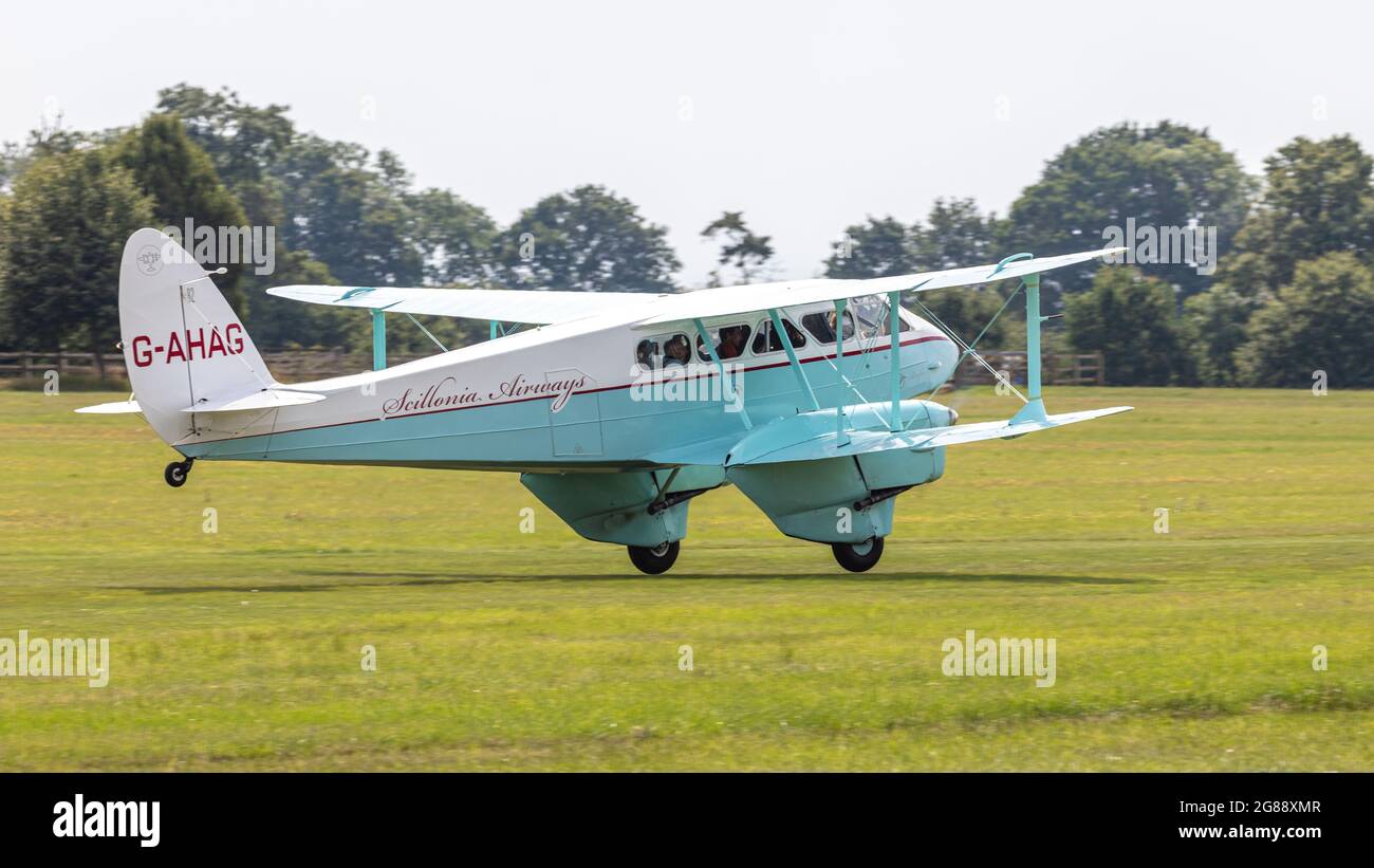 Old Warden, UK - 4th August 2019: Vintage aircraft De Haviland DH89a ...