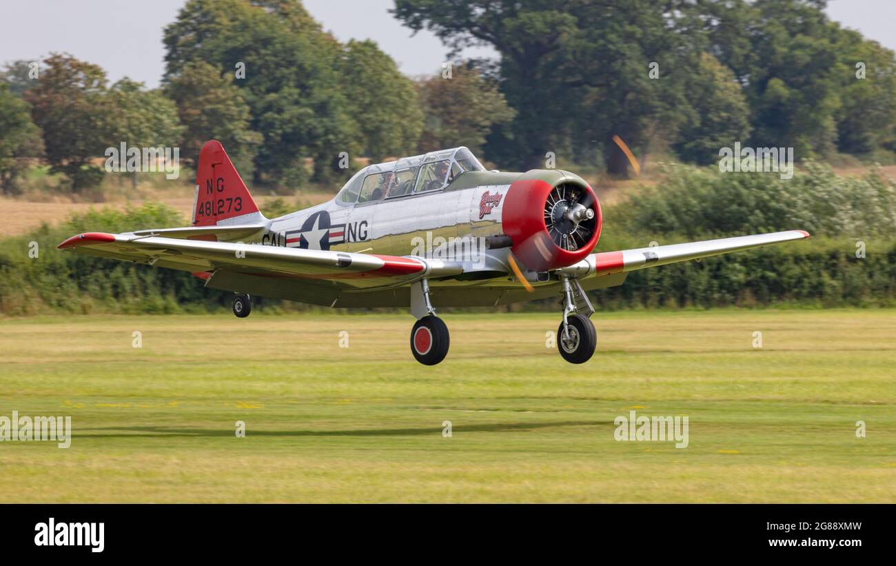 Old Warden, UK - 4th August 2019: A Vintage North American Harvard ...