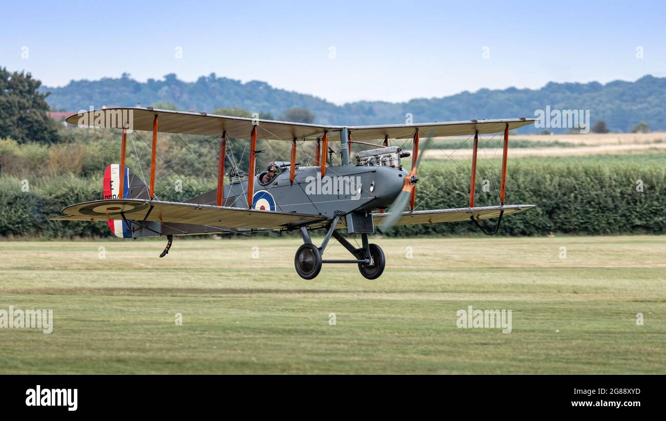 Old Warden, UK - 4th August 2019: A vintage aircraft De Havilland DH-9 ...
