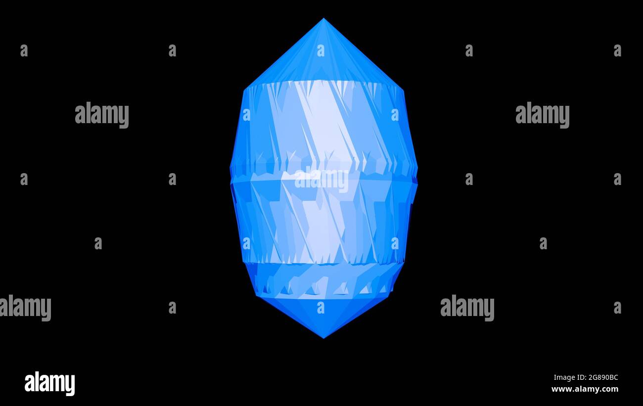 An illustration graphic of a blue color 3D object structure Stock Photo ...