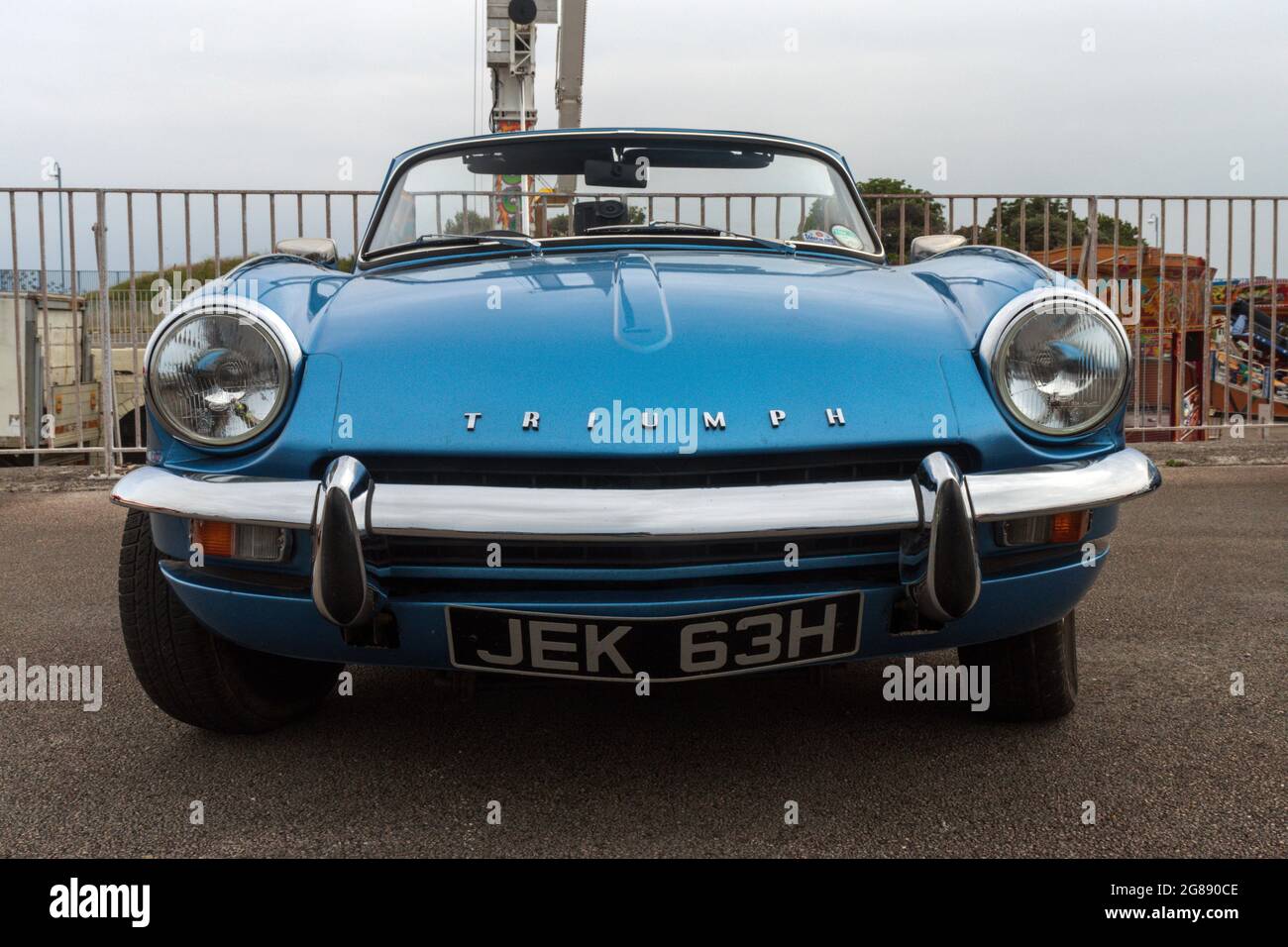 Triumph Spitfire at the Midland Hotel, Morecambe, Lancashire. Coast to ...