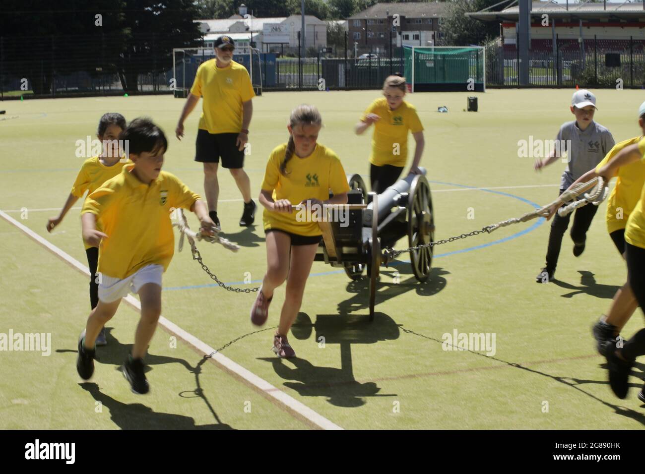 Plymouth, UK. 18th July, 2021. Future Fit Junior Field Gun tournament ...
