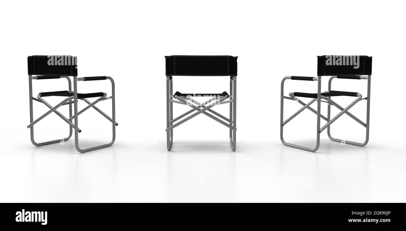 Directors chair back view Cut Out Stock Images & Pictures - Alamy
