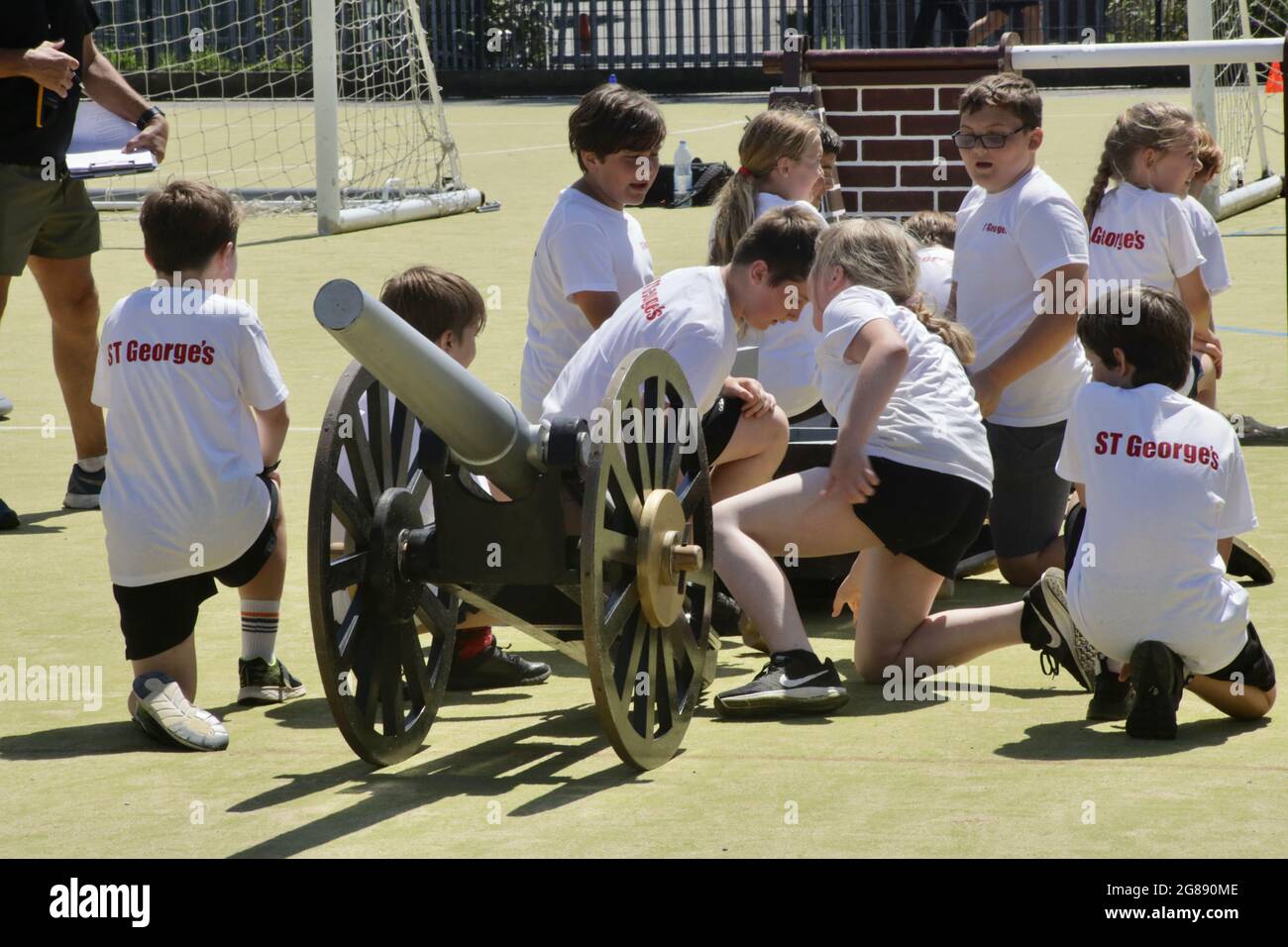 Plymouth, UK. 18th July, 2021. Future Fit Junior Field Gun tournament ...