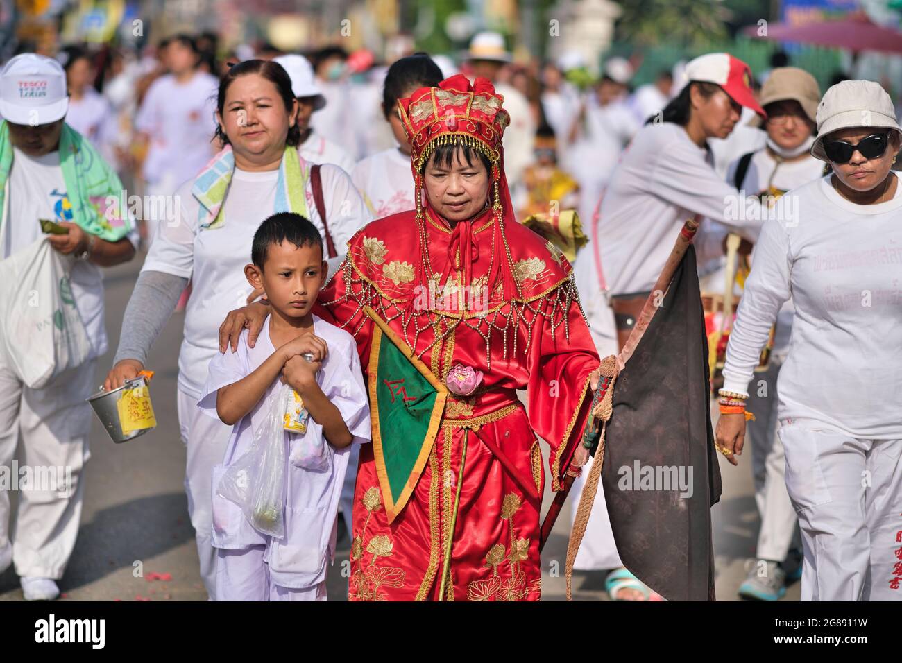 A procession during the Vegetarian Festival (Nine Emperor Gods Festival ...