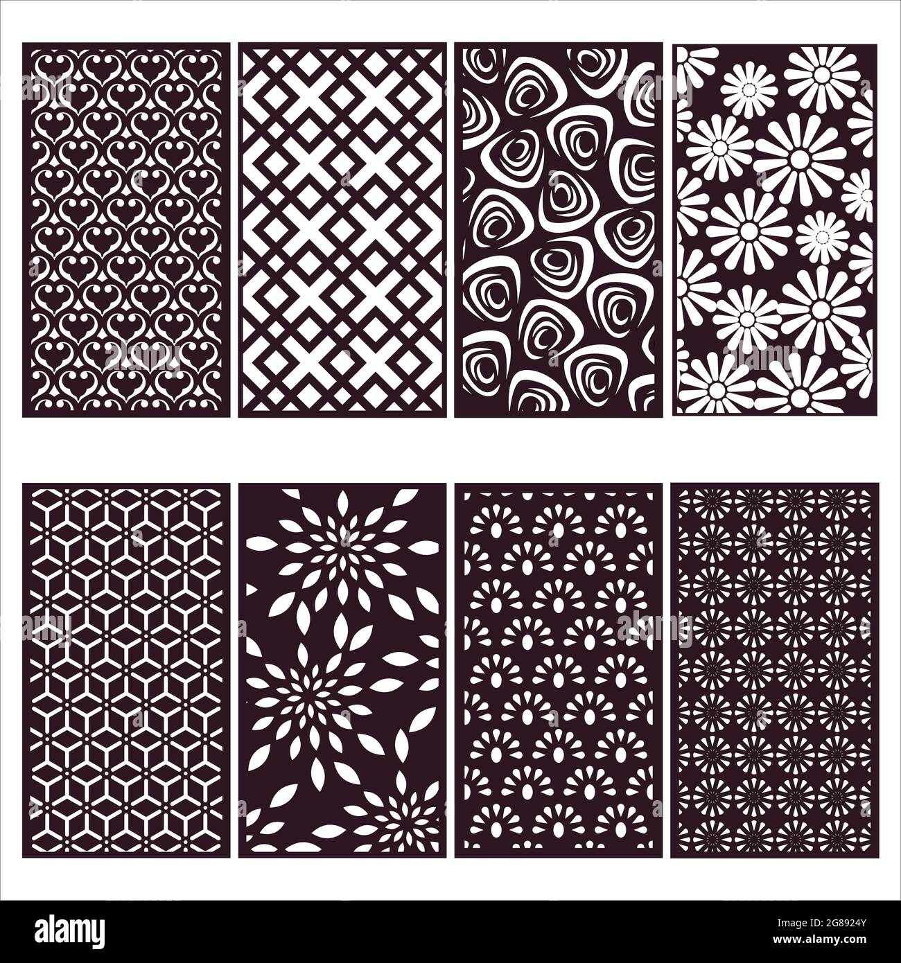 Jali design for graphic and plywood, partition, foam, acrylic and CNC machine cutting Stock ...