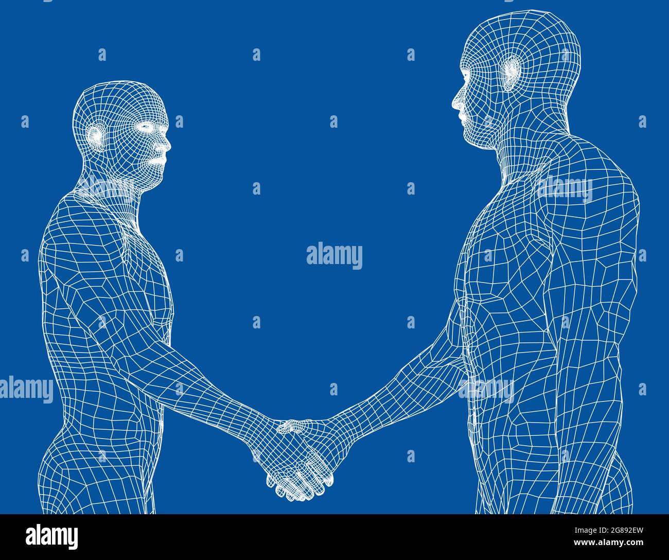 Two men shaking hands. Vector Stock Vector Image & Art - Alamy
