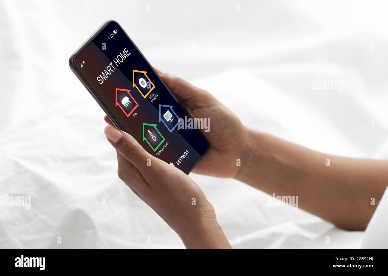 Domestic comfort, modern gadgets for remote control of automation ...