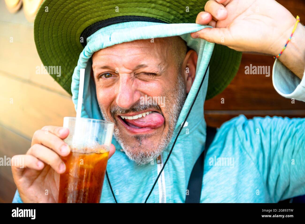 Drunk face expression hi-res stock photography and images - Alamy