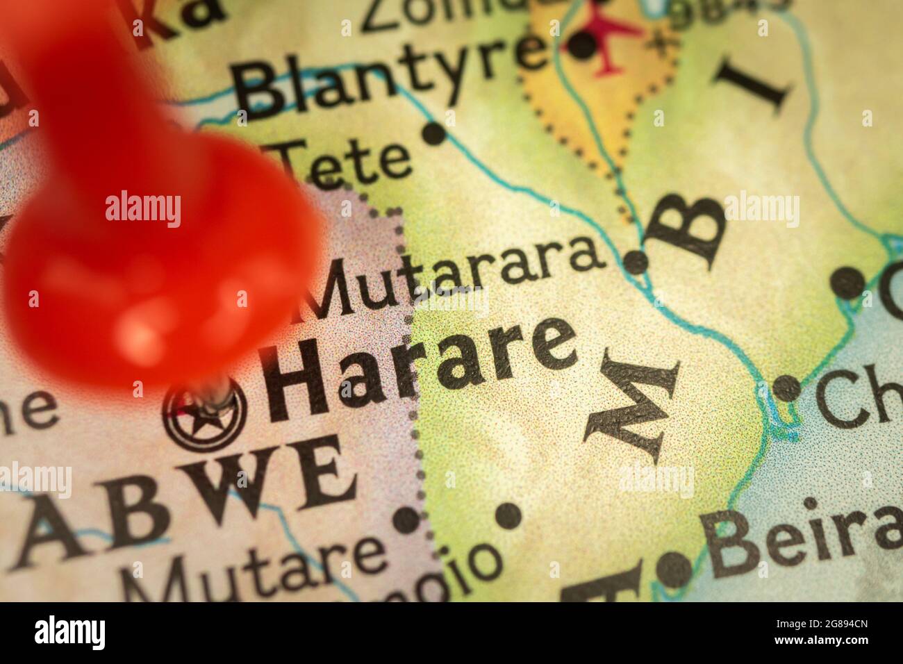 Map of harare hi-res stock photography and images - Alamy