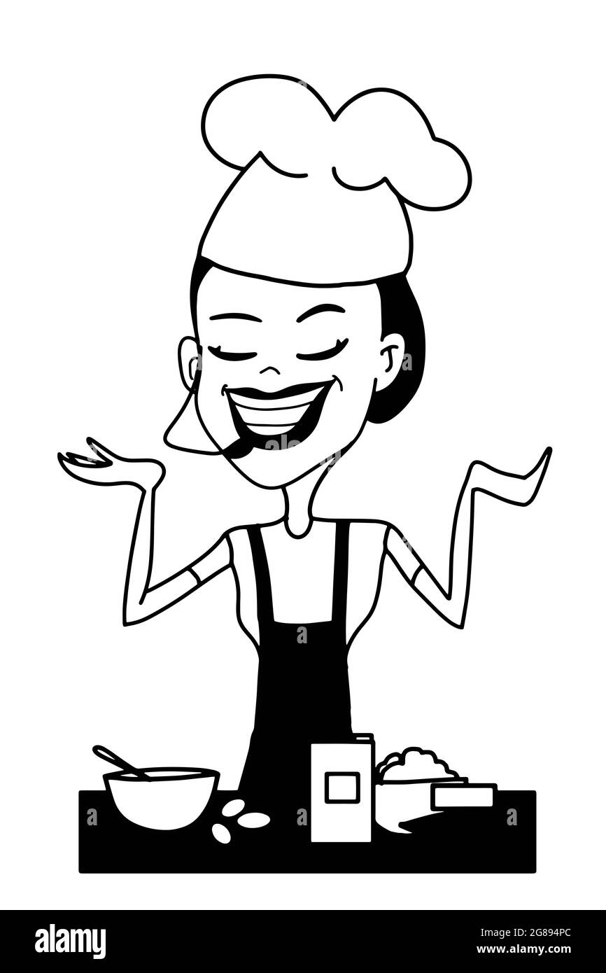 Black Celebrity Chef Female Clipart