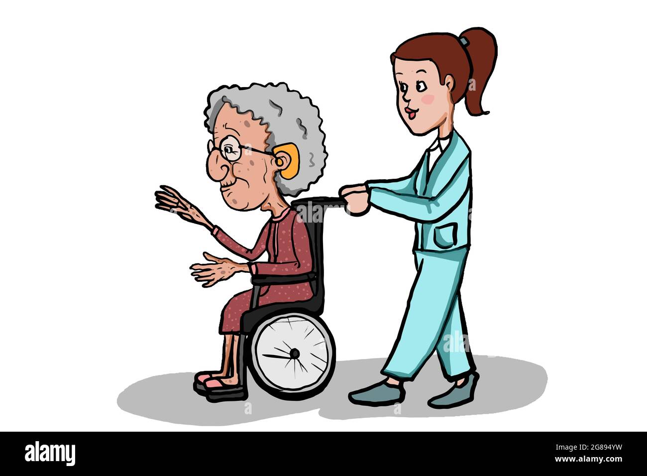 Nurse cartoon hi-res stock photography and images - Alamy