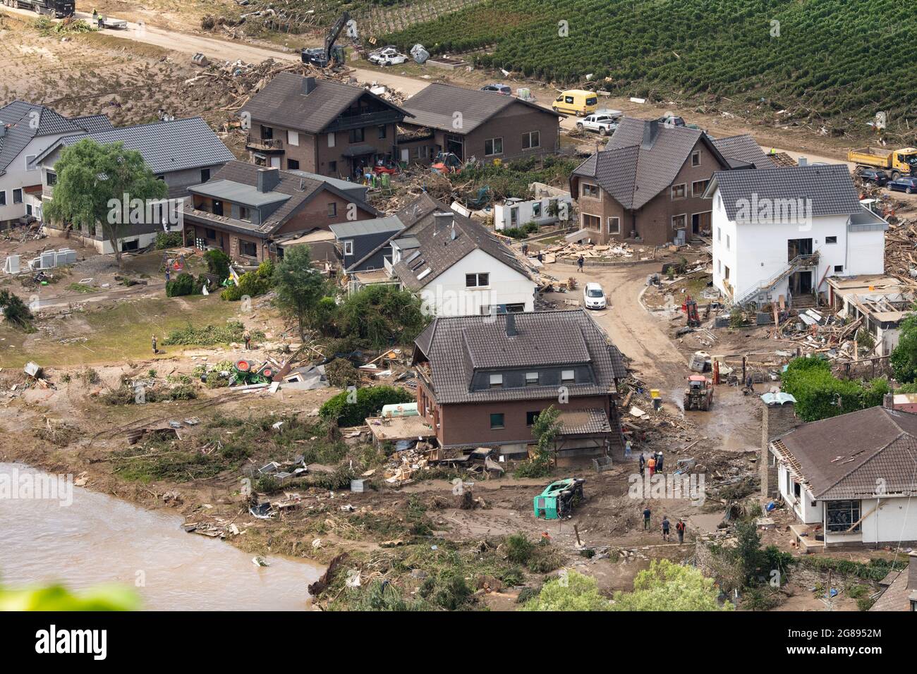 Marienthal, Germany. 18th July, 2021. Numerous houses in Marienthal ...