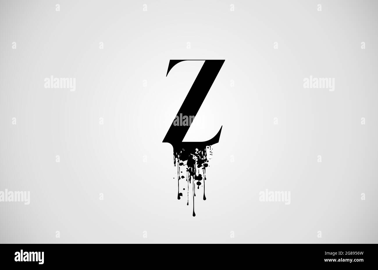 Vintage Z alphabet letter logo for business and company with black ...