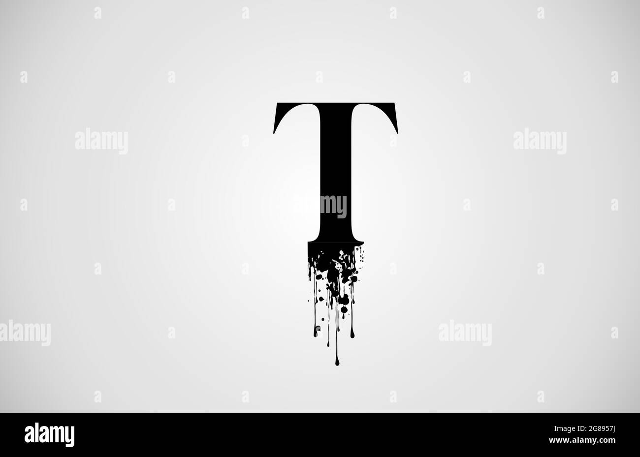 Vintage T alphabet letter logo for business and company with black ...