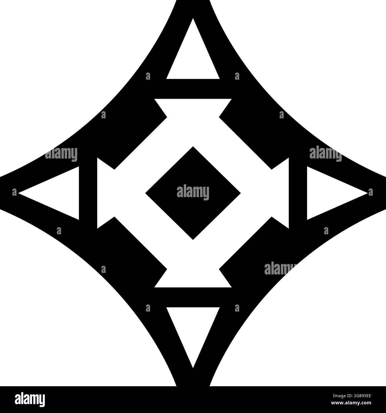 Shape design element. Abstract graphic resource. Unique symbol ...