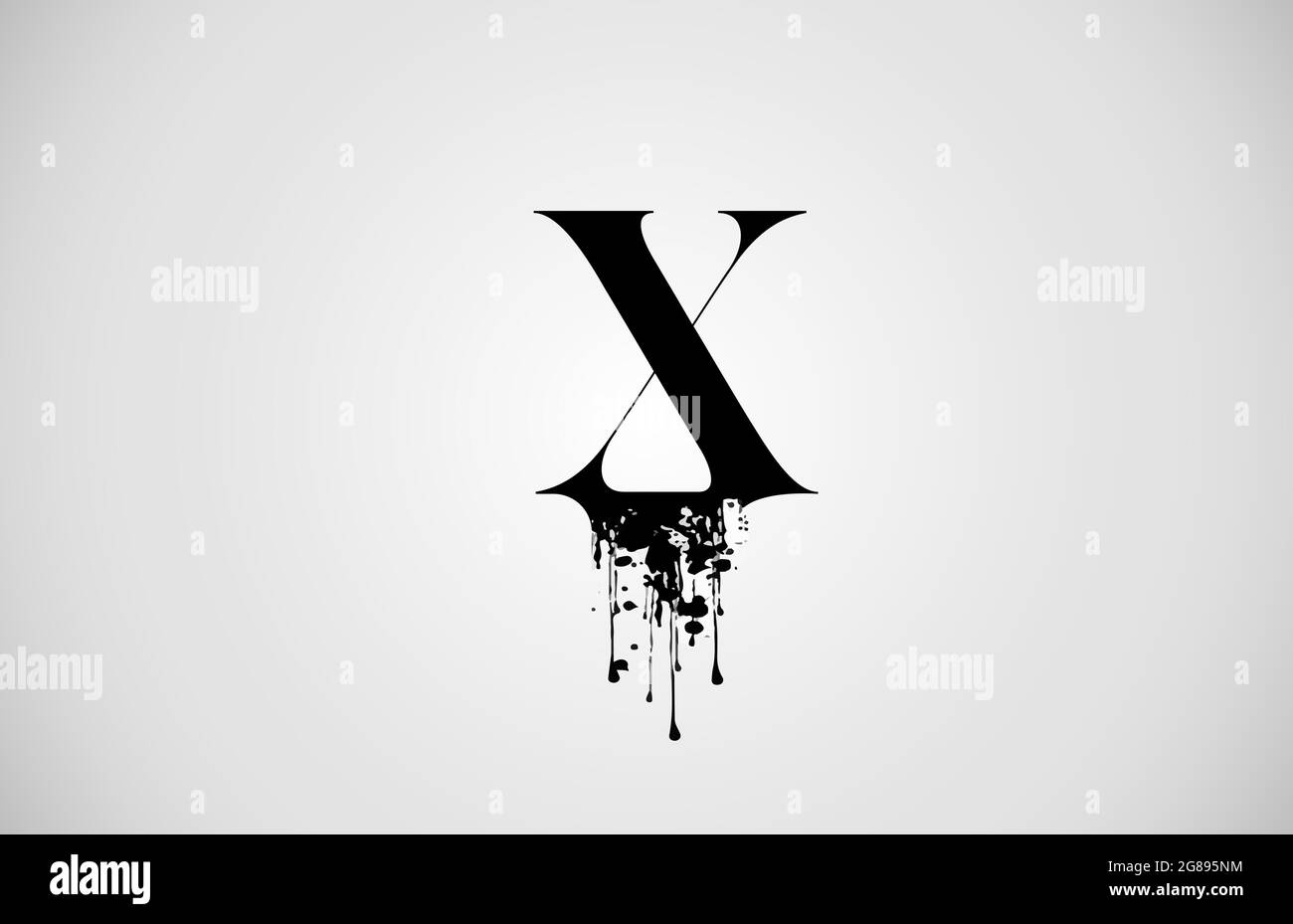 Vintage X alphabet letter logo for business and company with black ...