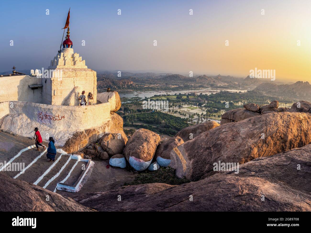 Hampi, Karnataka, India - January 15, 2020 : View of Kishkinda ...