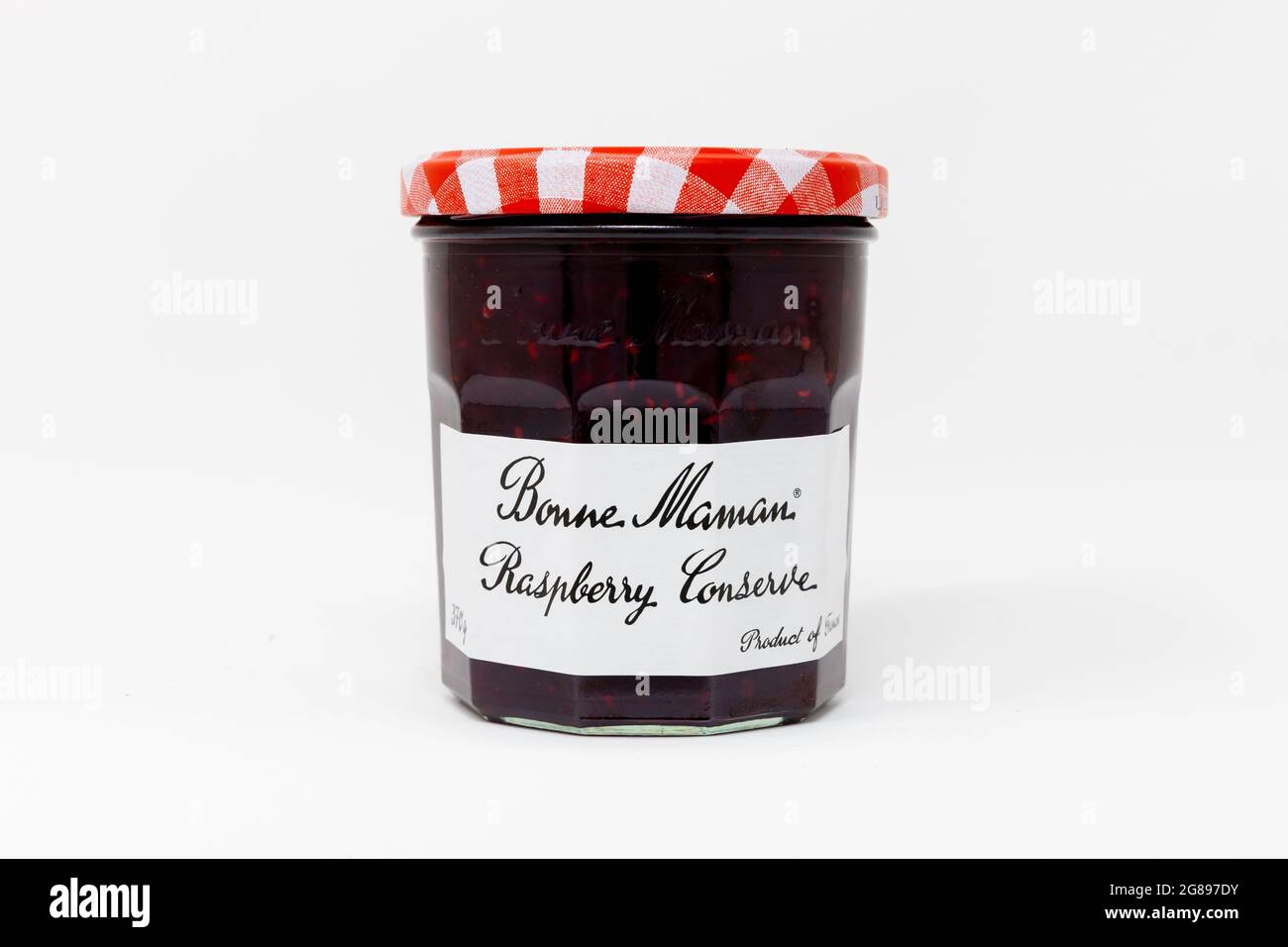Bonne Maman Raspberry Conserve Stock Photo - Alamy