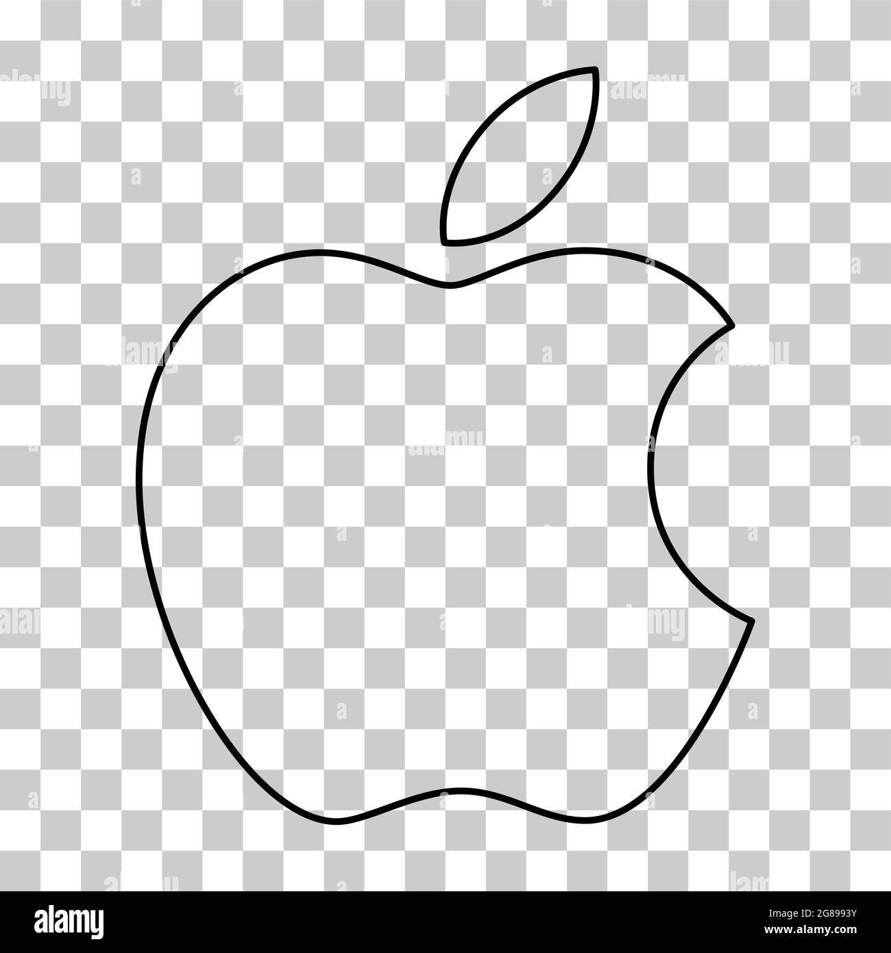 White Apple Logo Transparent