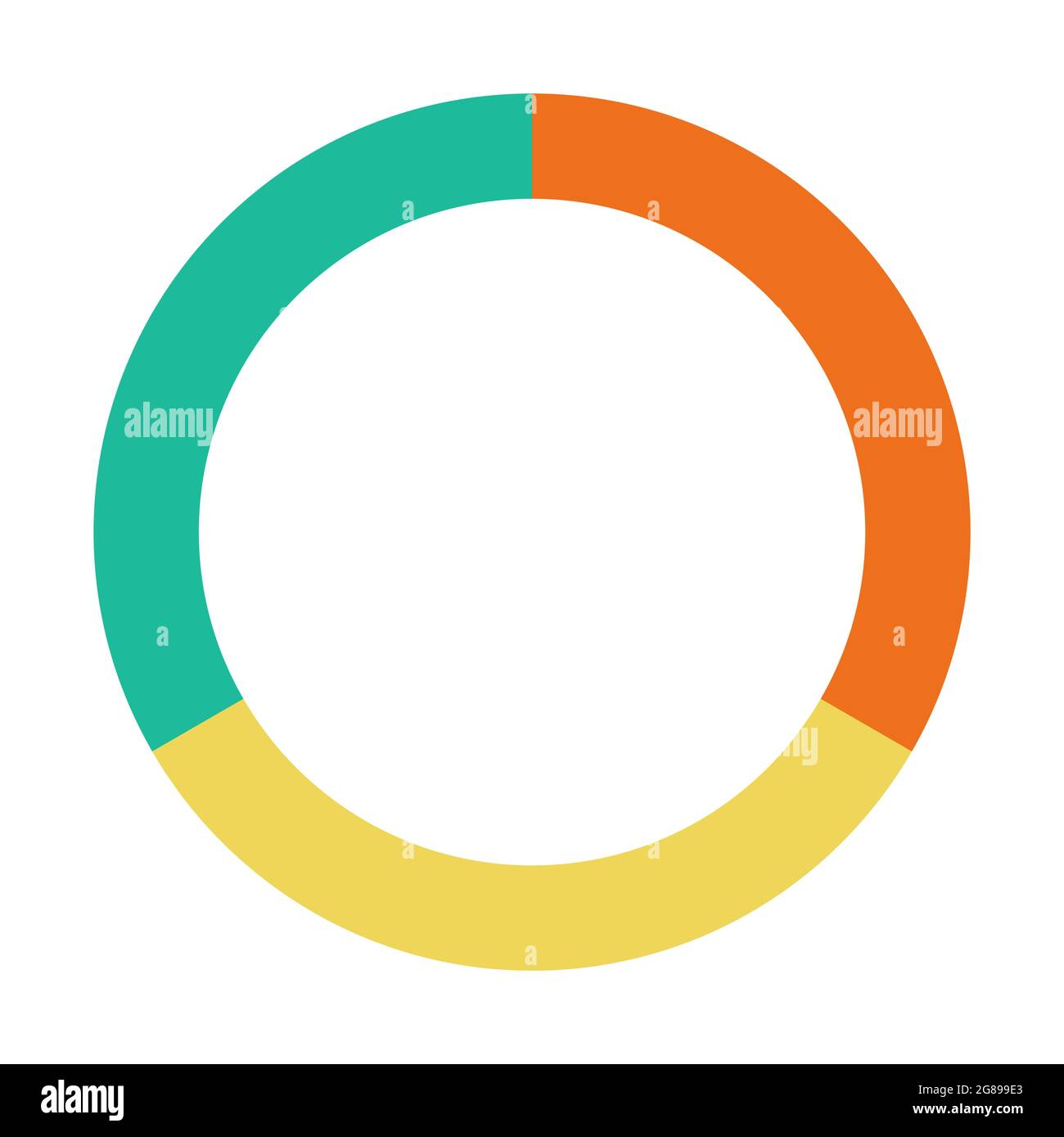 Infographic pie chart. Cycle presentation diagram 3 section. Vector ...