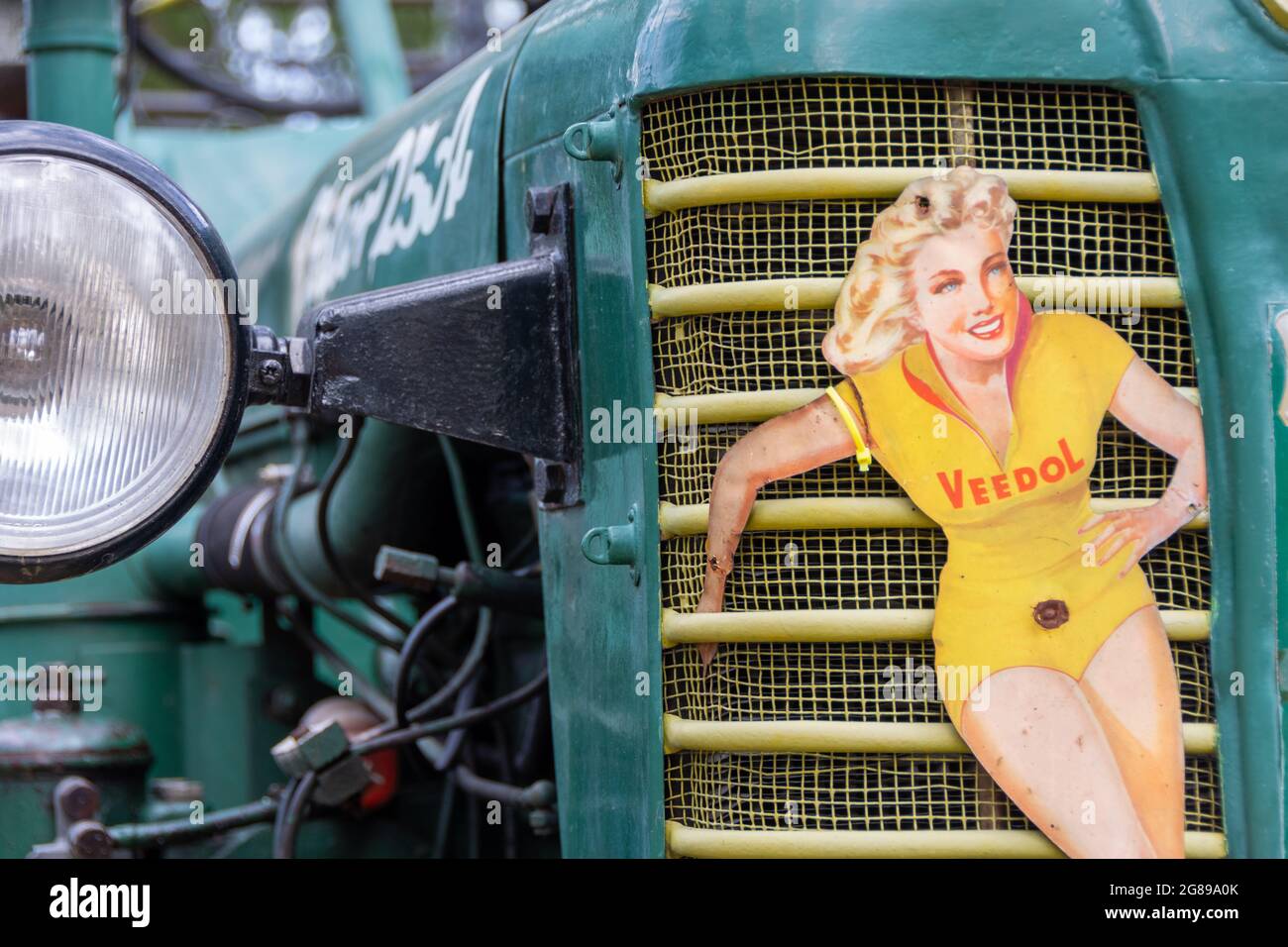 Vintage tractor headlight hi-res stock photography and images - Alamy