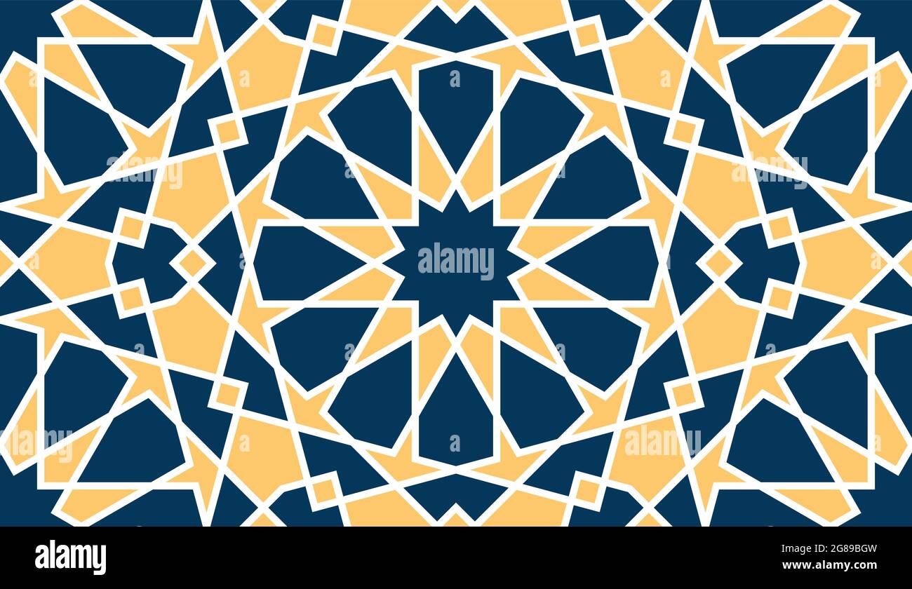 Geometric Islamic Seamless Pattern for decoration greeting card or ...