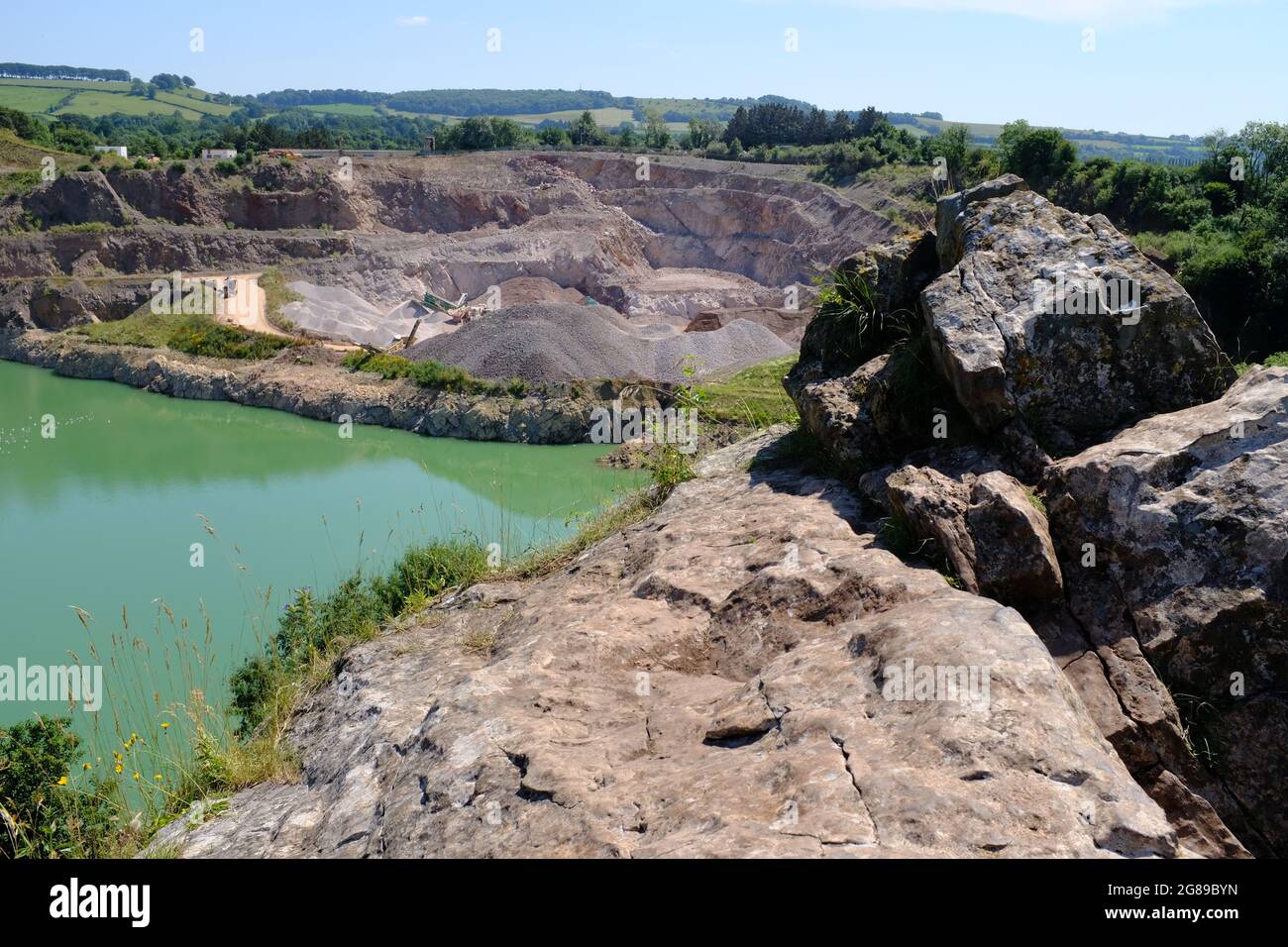 Wick Golden Valley nature reserve and the Wick Quarry at Wick, Bristol ...