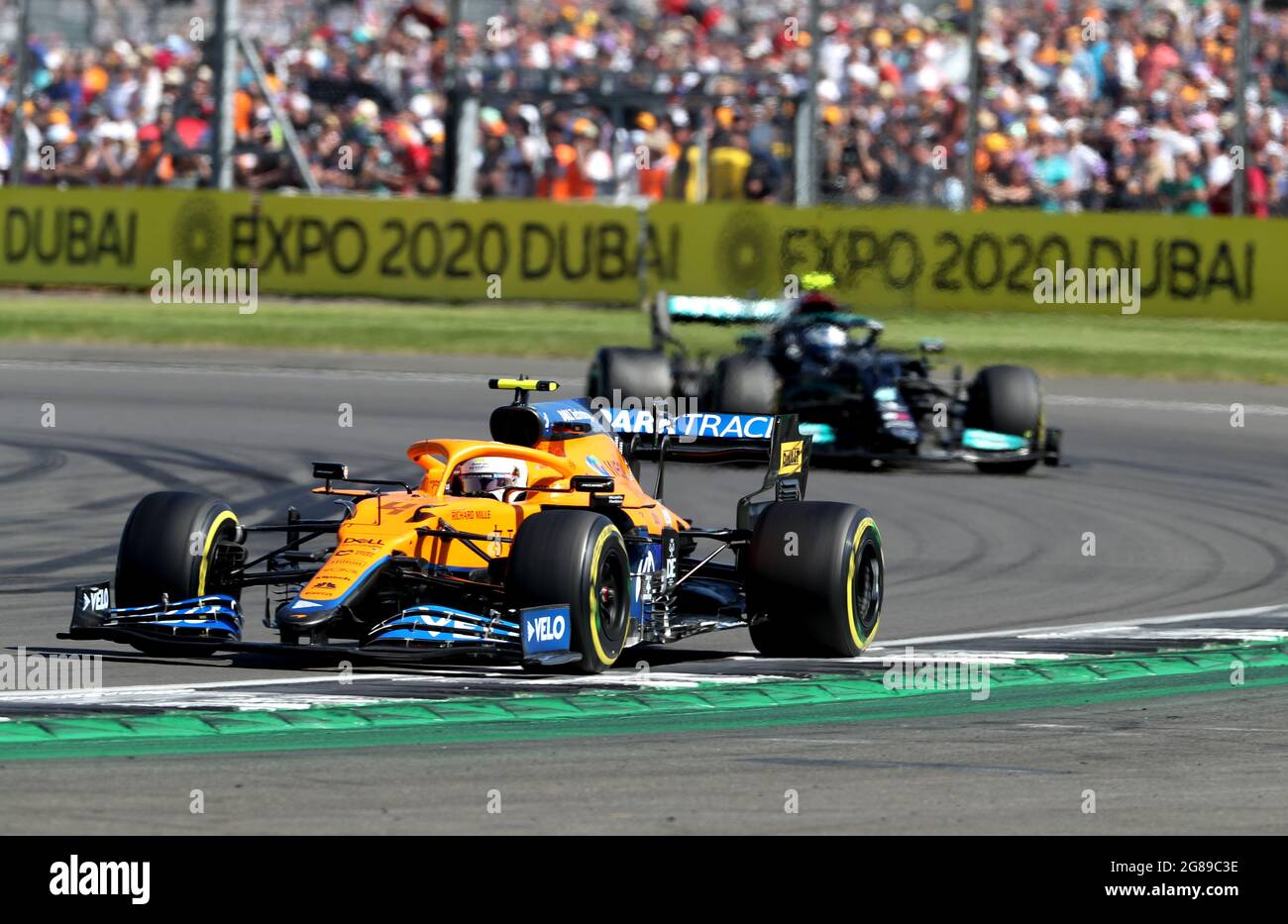 McLaren's Lando Norris during the British Grand Prix at Silverstone ...
