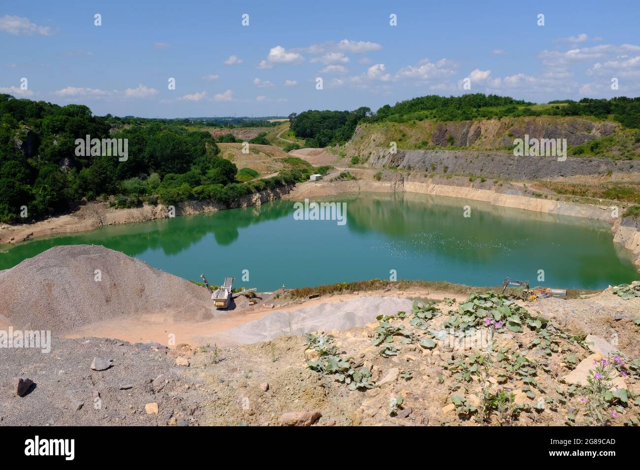 Wick Golden Valley nature reserve and the Wick Quarry at Wick, Bristol ...