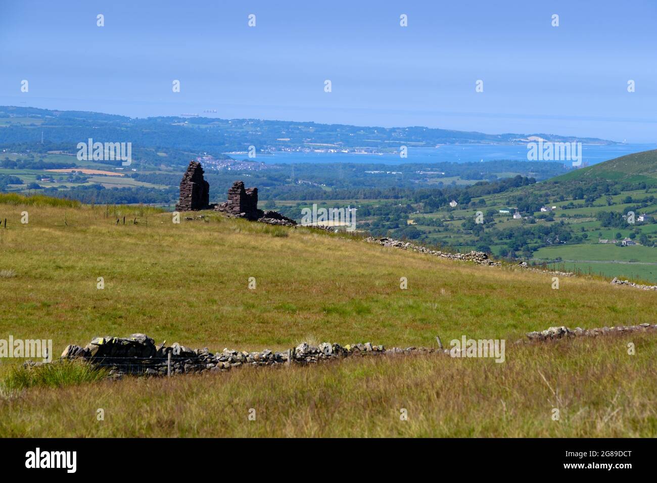 Hiking up Moel Eilio in Snowdonia, North, Wales, Great Britain Stock ...