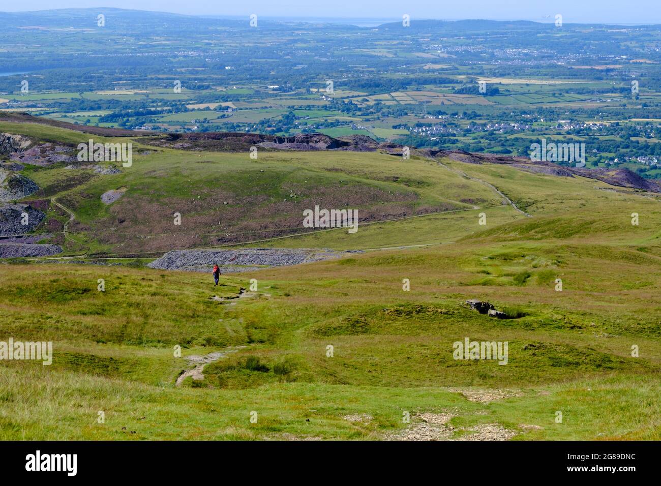 Hiking up Moel Eilio in Snowdonia, North, Wales, Great Britain Stock ...