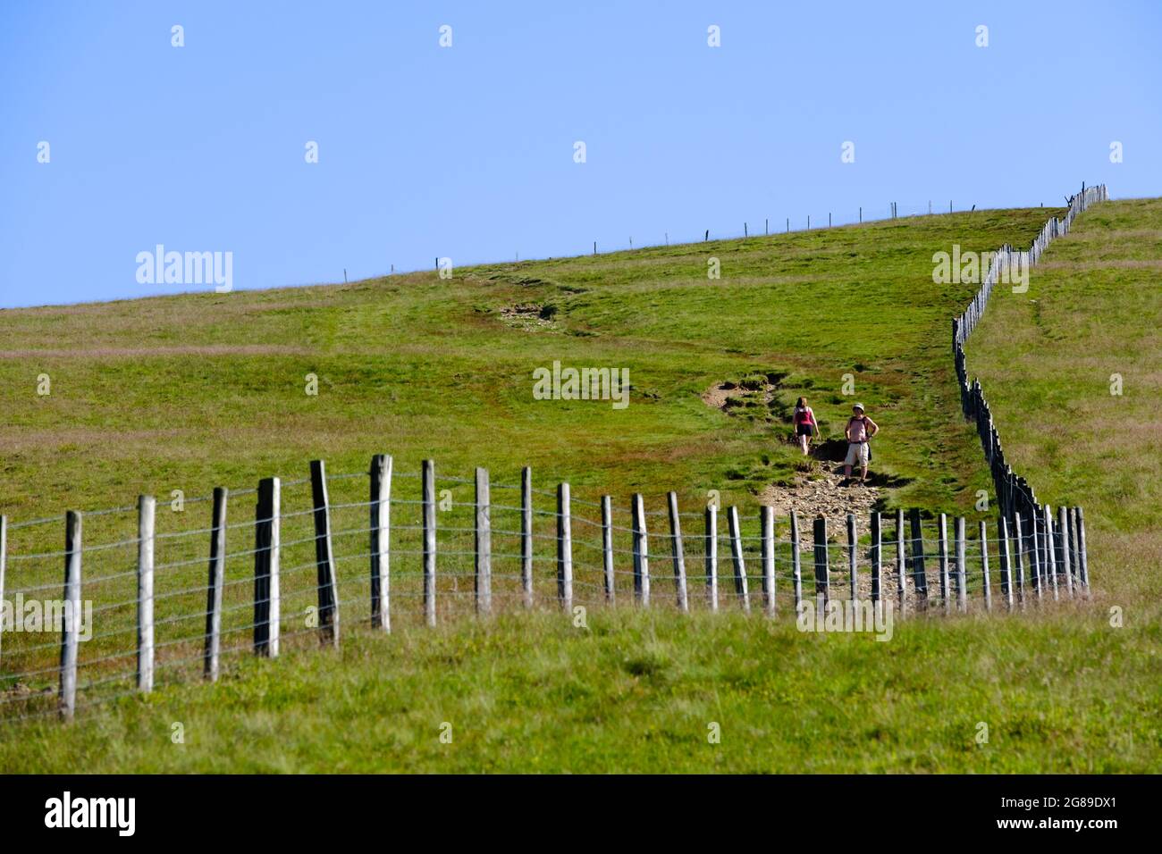 Hiking up Moel Eilio in Snowdonia, North, Wales, Great Britain Stock ...