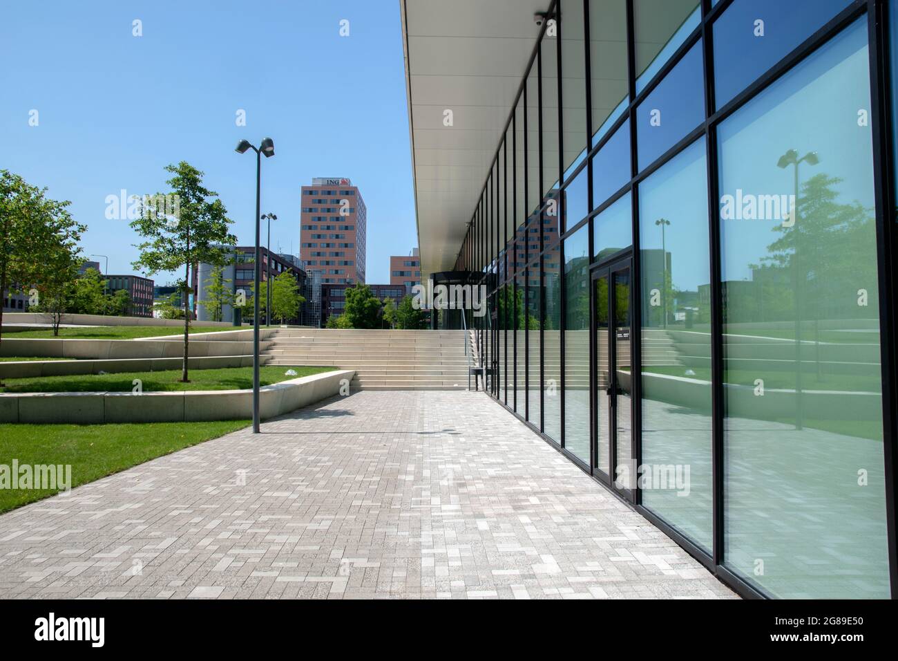 Entrance ING Cedar A Building At Amsterdam The Netherlands 18-7-2021 ...