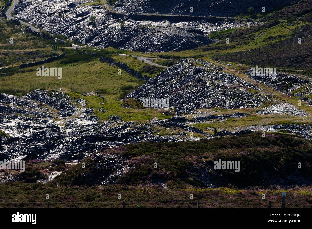 Hiking up Moel Eilio in Snowdonia, North, Wales, Great Britain Stock ...