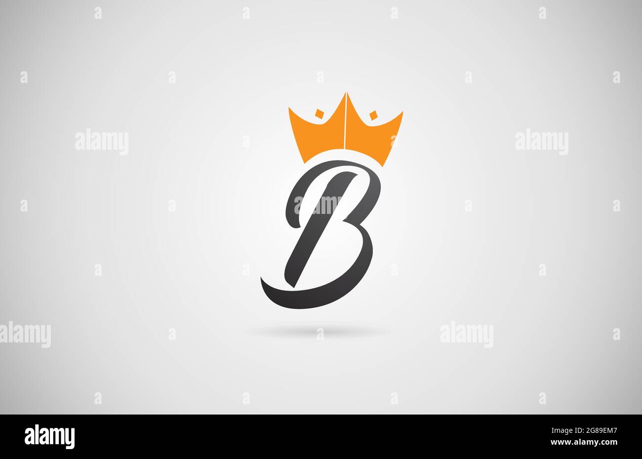 hand written B alphabet letter logo icon. Company business typography ...