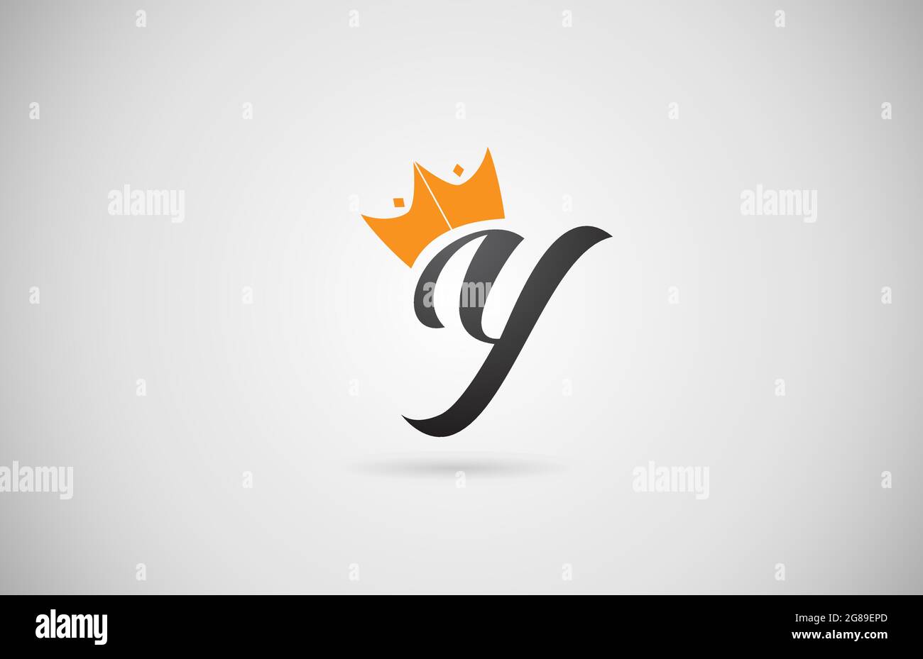 hand written Y alphabet letter logo icon. Company business typography ...